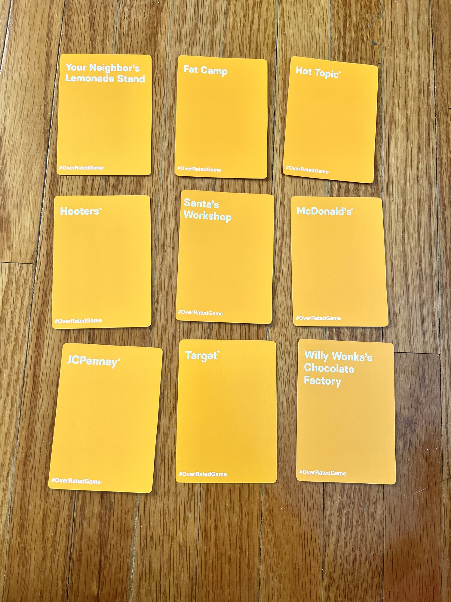Over-Rated The Card Game – The Skillful Meeple